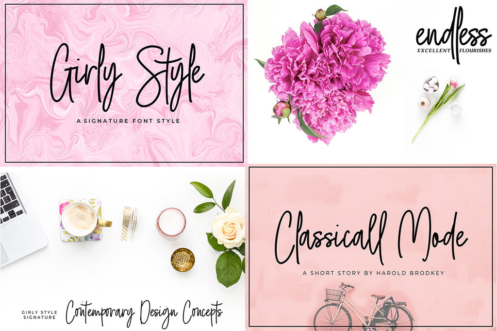 Modern Calligraphy Font Bundle - So Fontsy