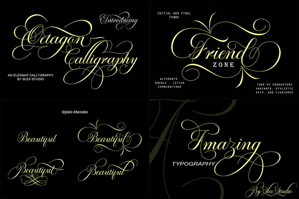 Modern Calligraphy Font Bundle - So Fontsy