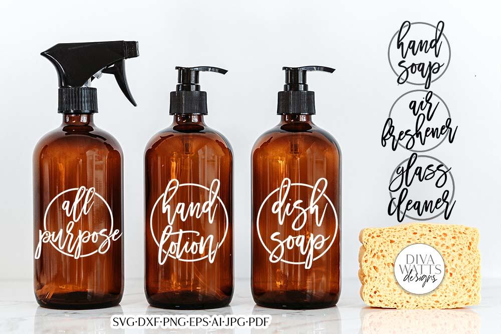 Hand Soap | Dish Soap | Hand Lotion | Modern Farmhouse Labels SVG ...