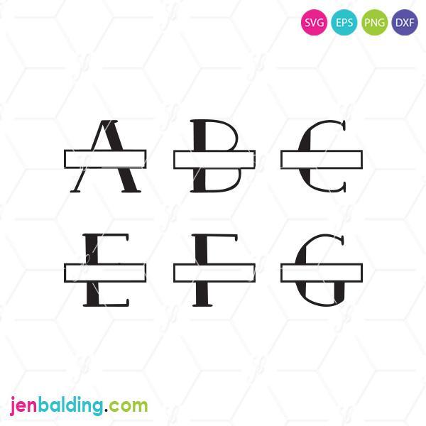 Split Monogram 9 - So Fontsy