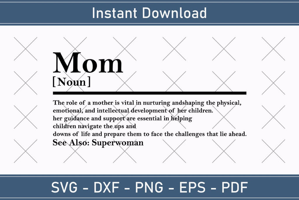 Mom Definition Svg, Mother Definition Svg, Mother's Day Svg, Mom quote ...
