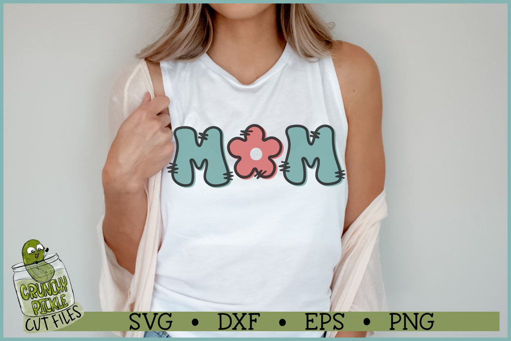 Mom Flower SVG File - So Fontsy