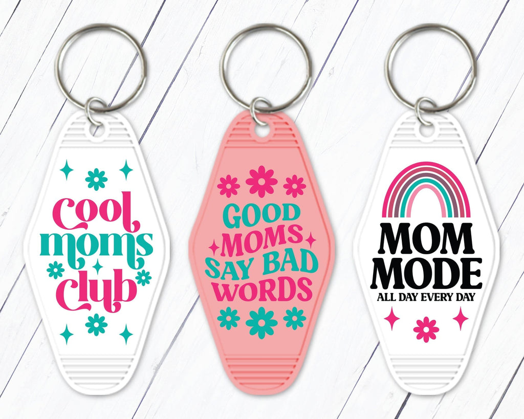 Mom Keychain SVG Bundle - Mom Motel Keychain SVG, Vintage Keychain SVG ...