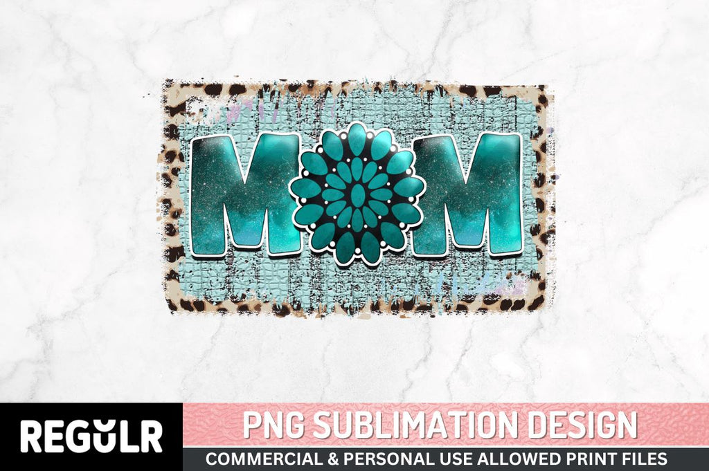 Mom Sublimation PNG, Western Sublimation Design - So Fontsy