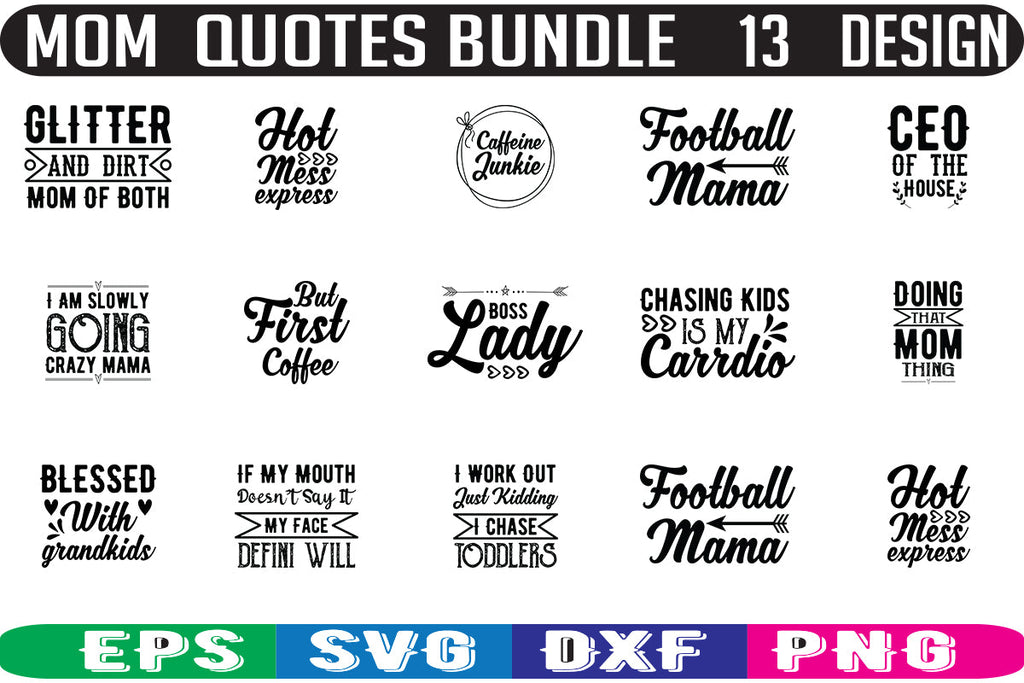 Mom SVG bundle 13 design - So Fontsy