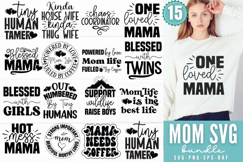 Mom SVG Bundle - So Fontsy