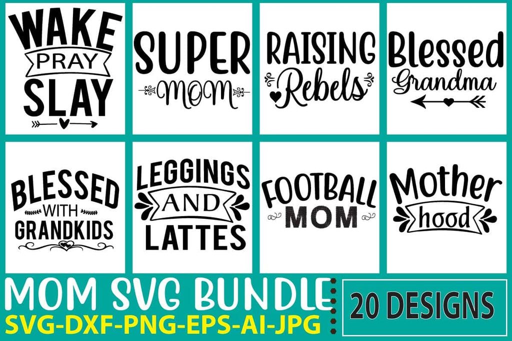 Mom SVG Bundle - So Fontsy