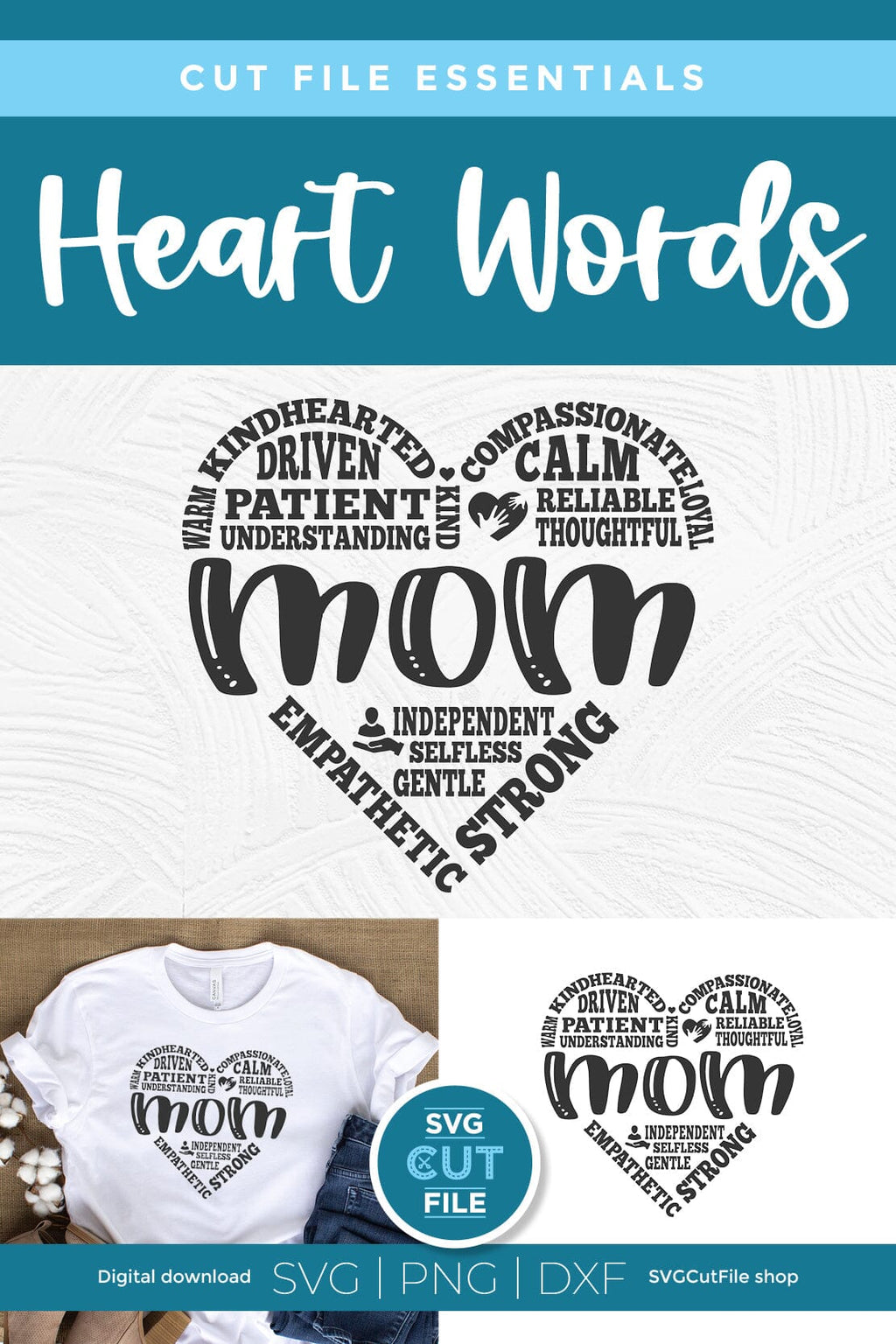 Mom svg for mothers day svg, Mom heart svg - So Fontsy
