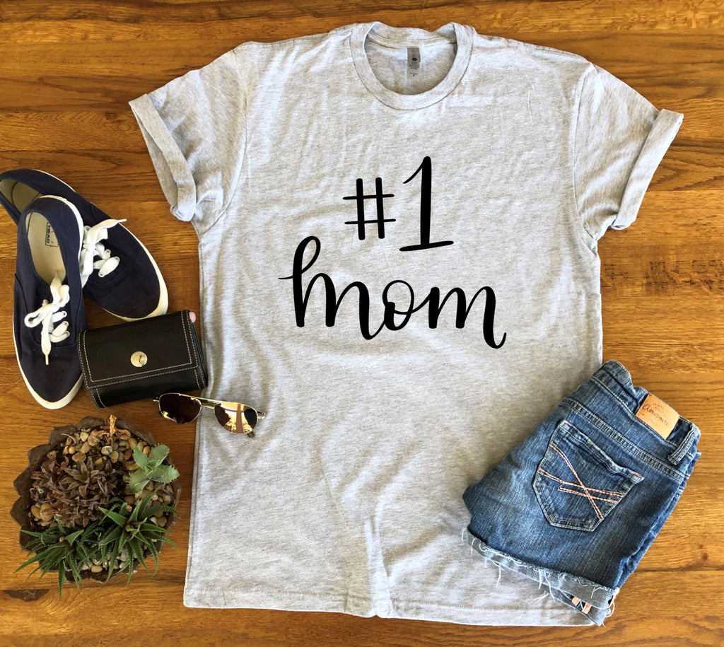 Mom SVG - Number one mom, handlettered - So Fontsy