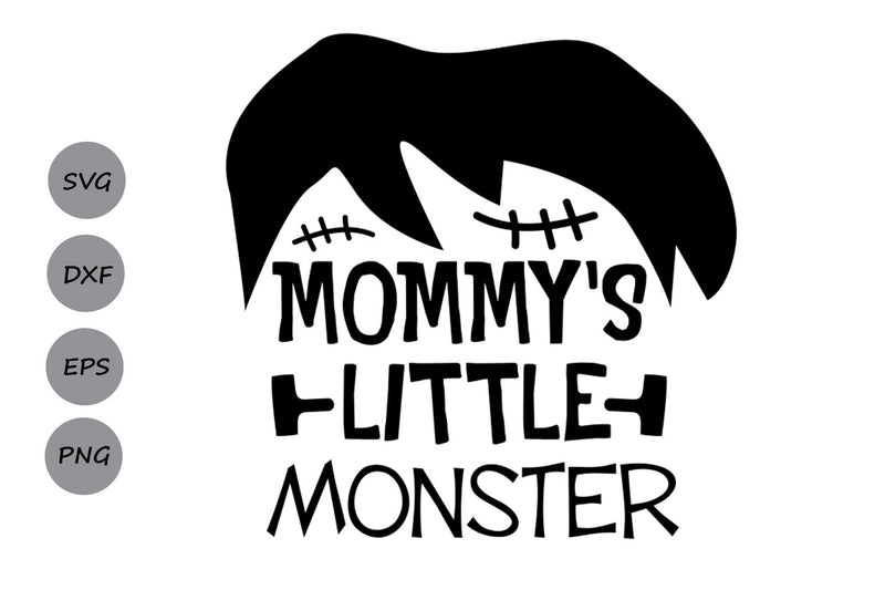 Mommy's Little Monster| Halloween SVG Cutting Files - So Fontsy