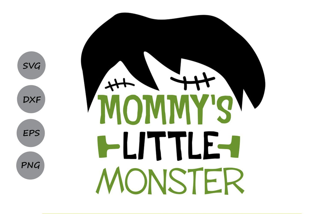 Mommy's Little Monster| Halloween SVG Cutting Files - So Fontsy
