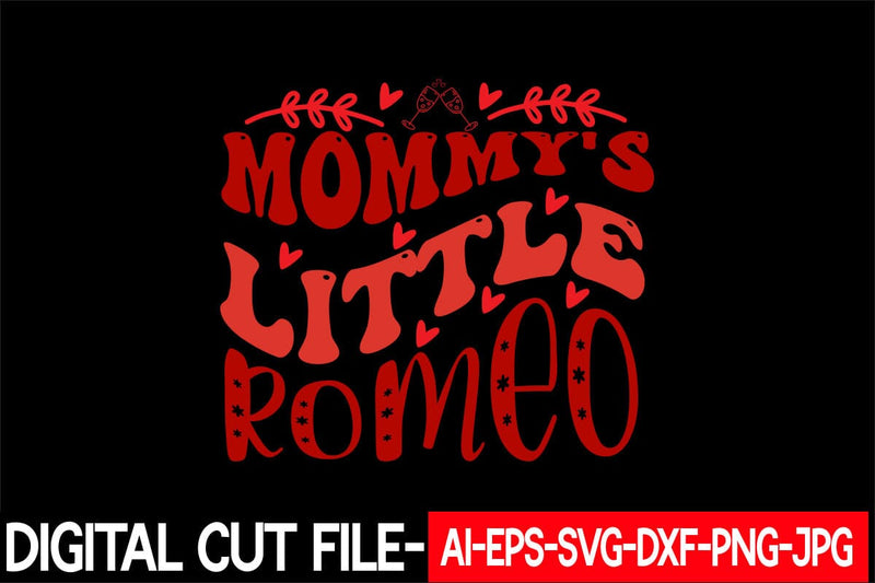 Mommy's Little Romeo Svg cut file - So Fontsy