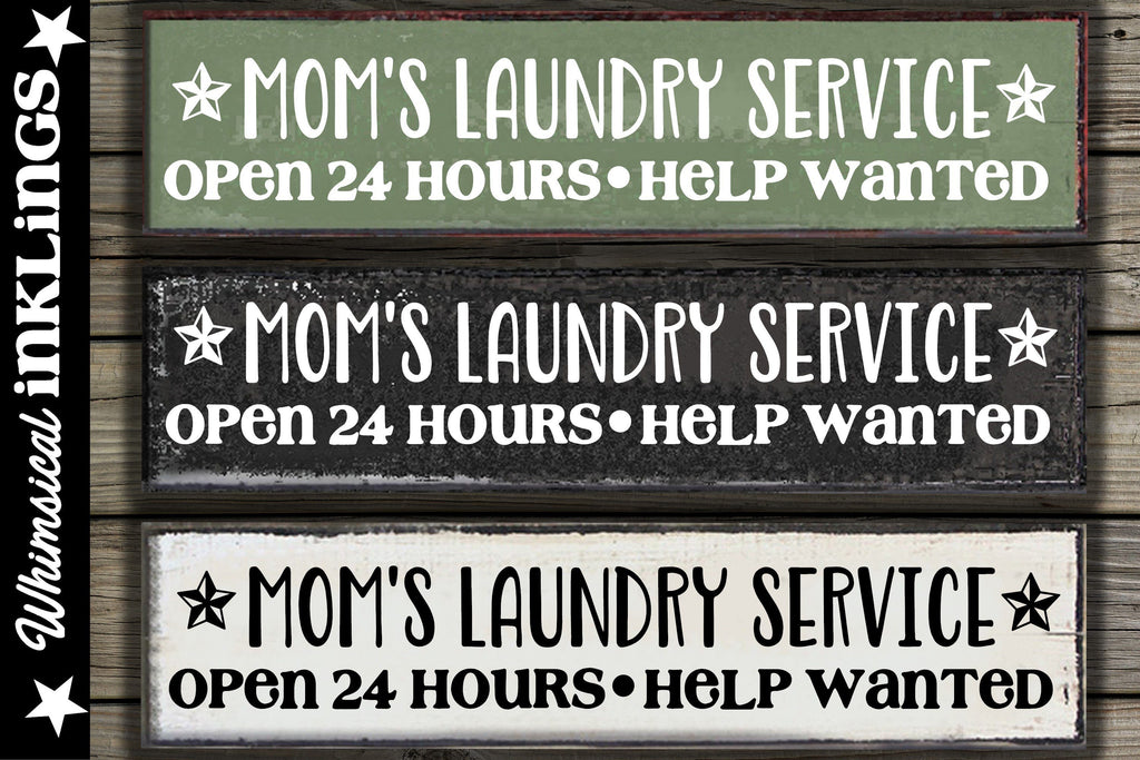 Moms Laundry Service SVG - So Fontsy