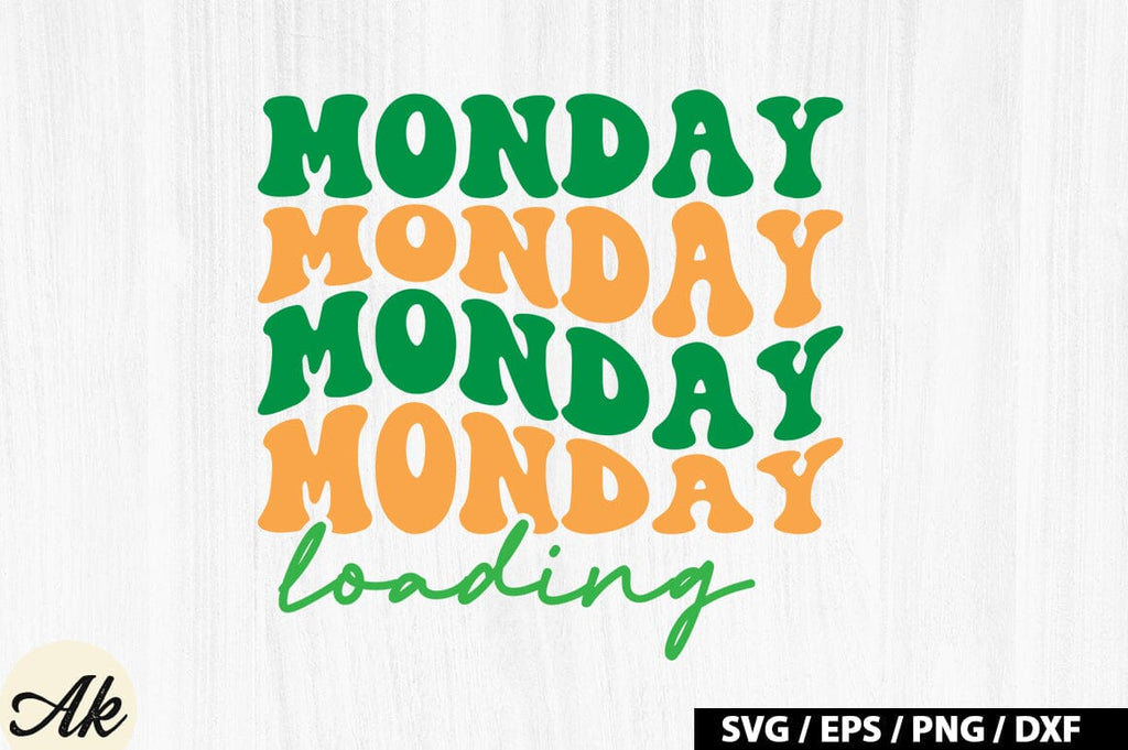 Monday loading Retro SVG - So Fontsy