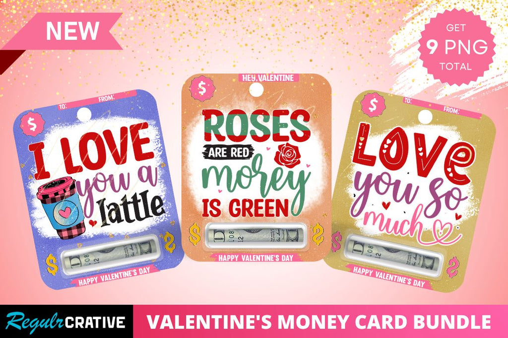 Money Card Mega Bundle PNG | Money Holder PNG Designs - So Fontsy