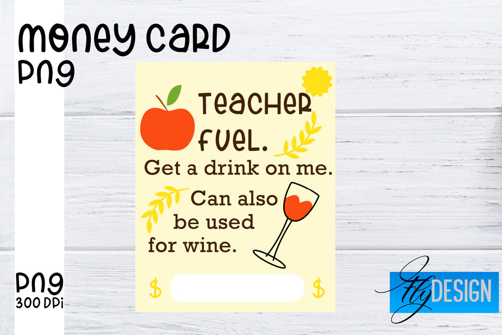 Money Card PNG Designs | Money Holder Printable - So Fontsy