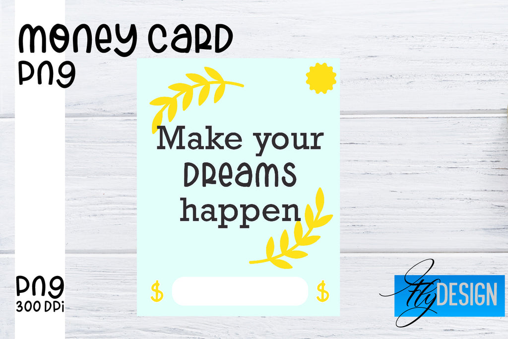 Money Card PNG Designs | Money Holder Printable - So Fontsy