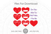 Money card template with heart for Valentines | So Fontsy