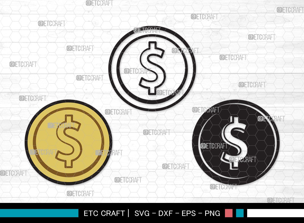 Money SVG | Dollars Svg | Money Bag With Dollar Svg | Money Bag Svg ...