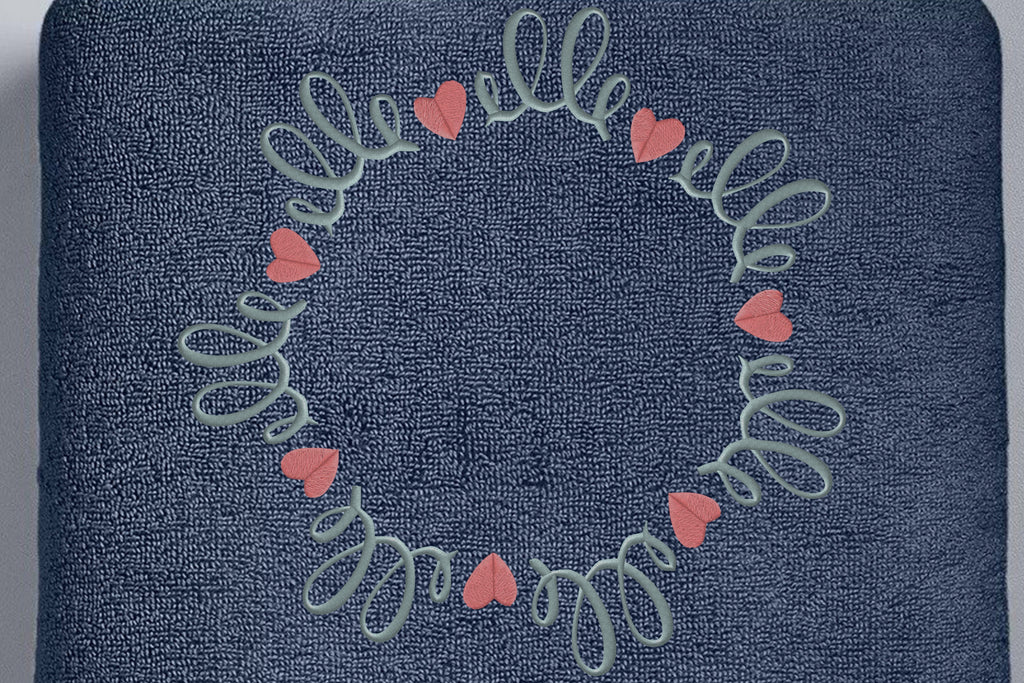 Monogram embroidery frame - So Fontsy