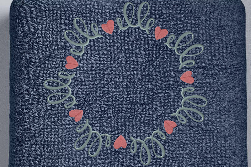 Monogram embroidery frame - So Fontsy