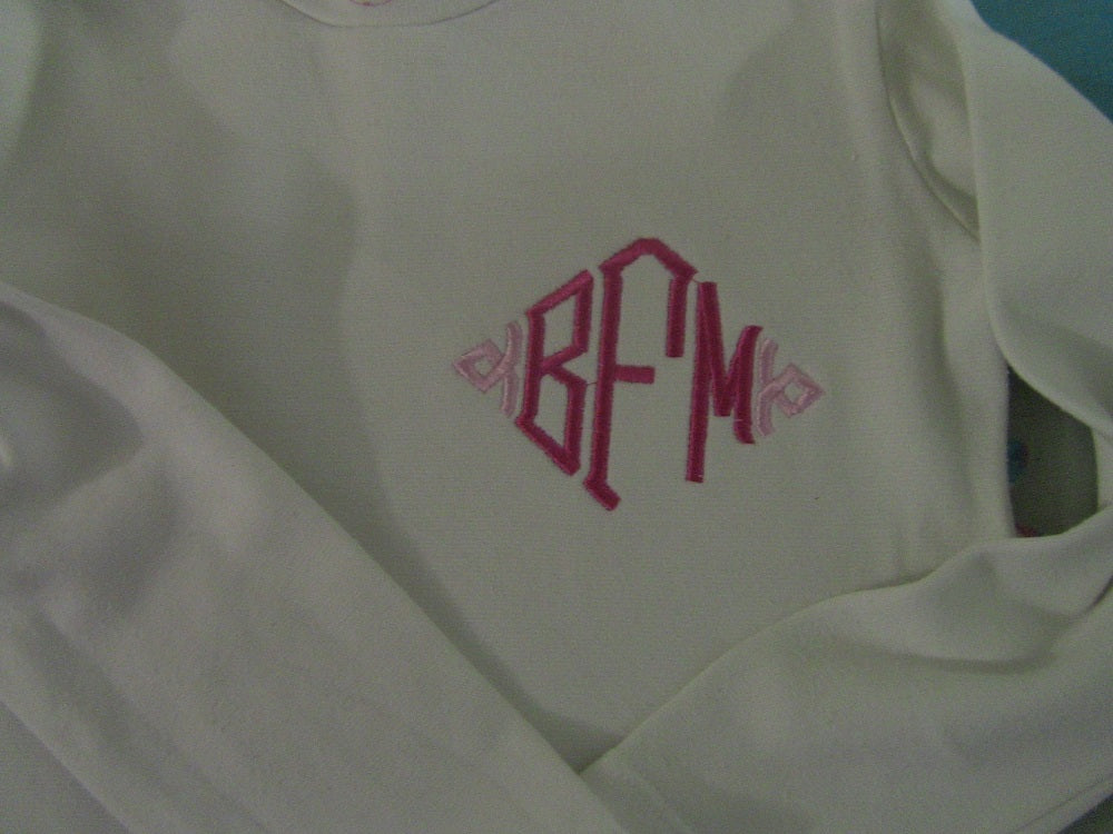 Monogram Font Machine embroidery design - So Fontsy