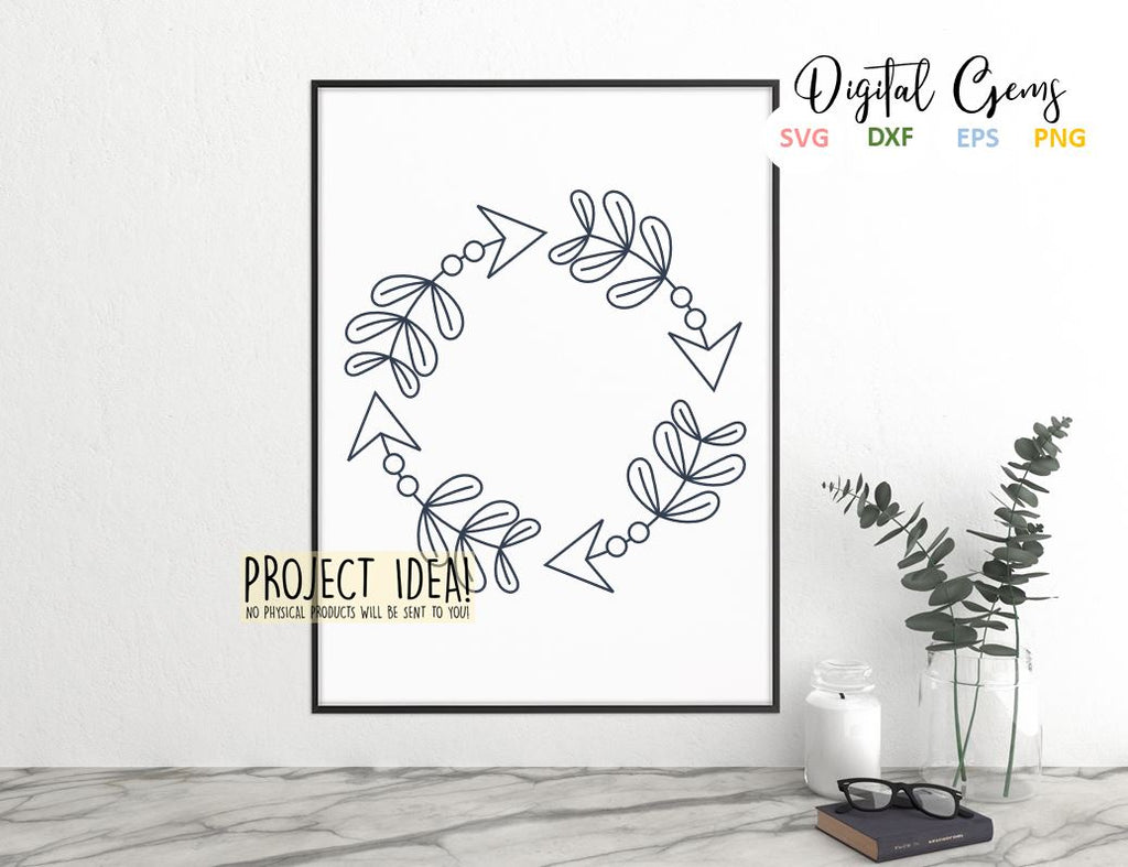 Monogram frame, single line sketch / drawing files. Foil quill designs ...