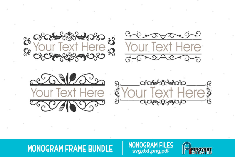 Monogram Frame svg Bundle - So Fontsy