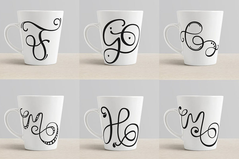 Monogram Handwriting font family - So Fontsy