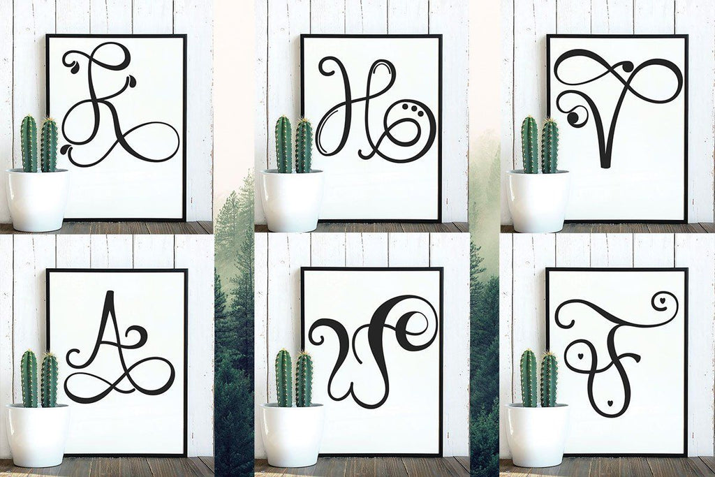 Monogram Handwriting font family - So Fontsy