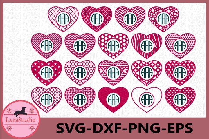 Monogram Hearts SVG - So Fontsy