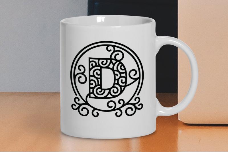 Monogram Letter D - So Fontsy