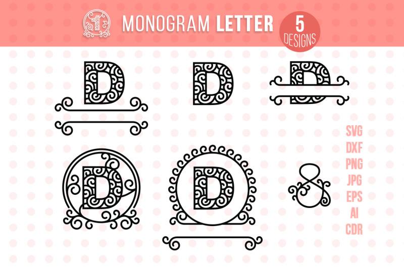 Monogram Letter D - So Fontsy