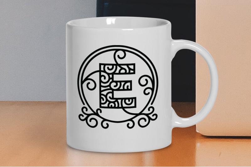 Monogram Letter E - So Fontsy