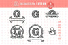 Monogram Letter G - So Fontsy