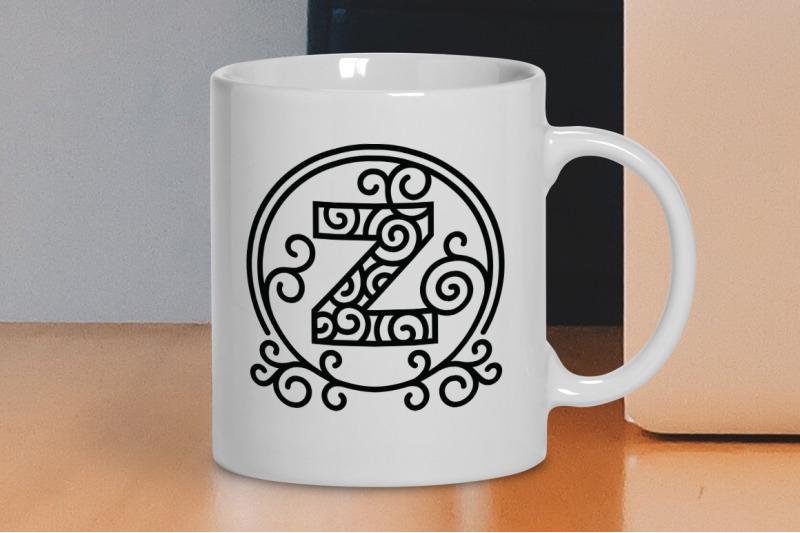 Monogram Letter Z - So Fontsy