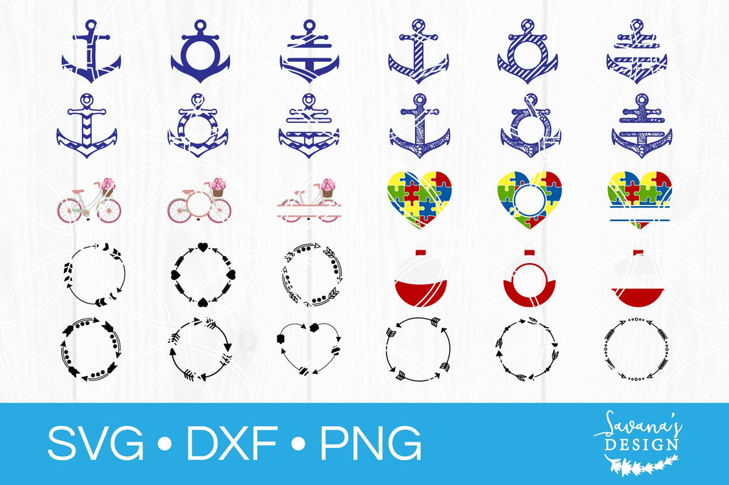 Monogram SVG Cut File Bundle - So Fontsy