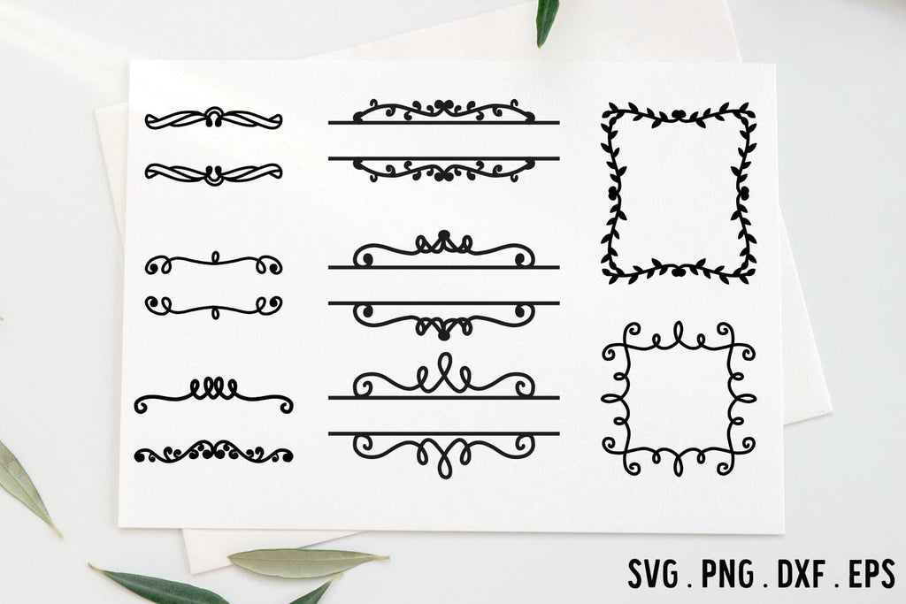 Monogram SVG Cut Files | Doodle Monogram | Doodle Frames - So Fontsy
