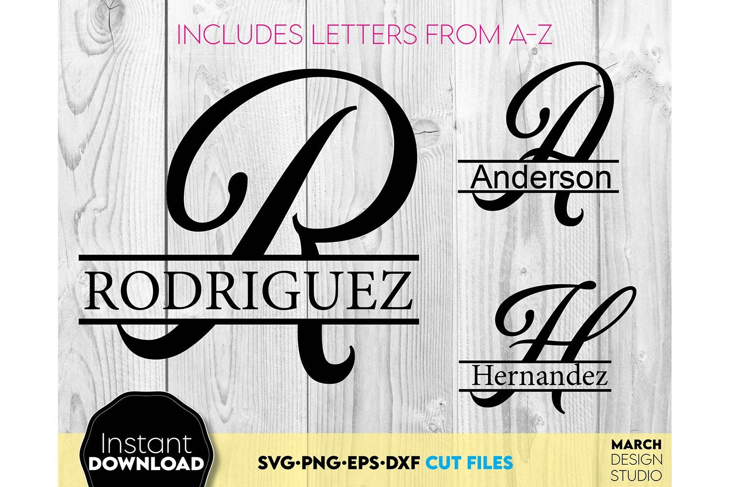 Monogram SVG, Split Monogram SVG, Monogram Letter SVG, Monogram ...