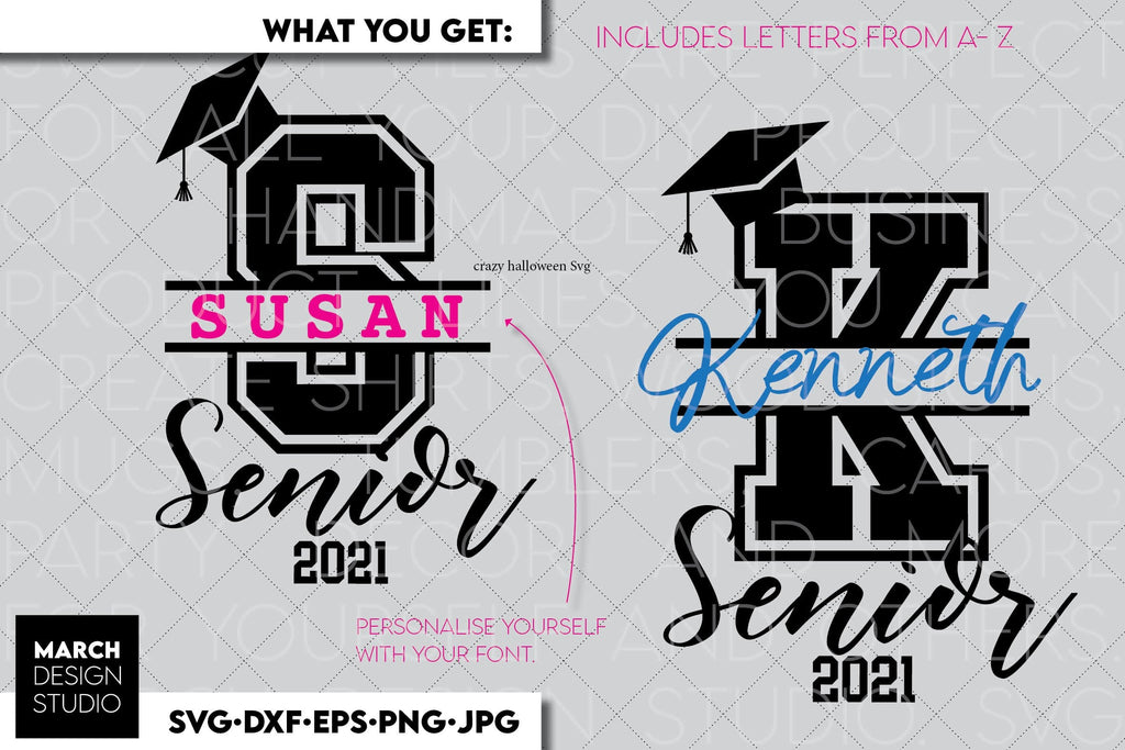 Monogram SVG, Split Monogram SVG, Monogram Letter SVG, Monogram ...