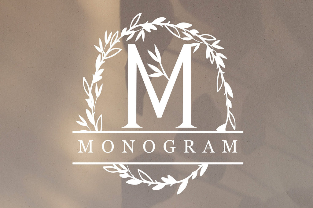 Monogram Wreath Floral - So Fontsy