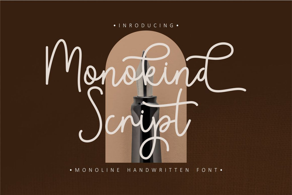 Monokind Script - Monoline Handwritten - So Fontsy