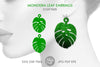 Monstera earring SVG | So Fontsy