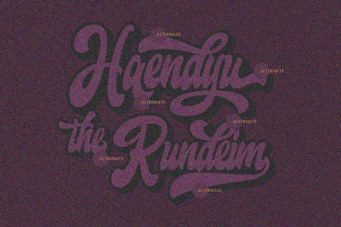 Monsterlight - Retro Bold Script - So Fontsy