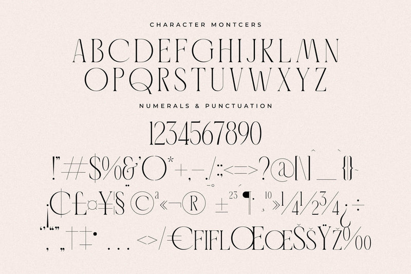 Montcers Typeface - So Fontsy