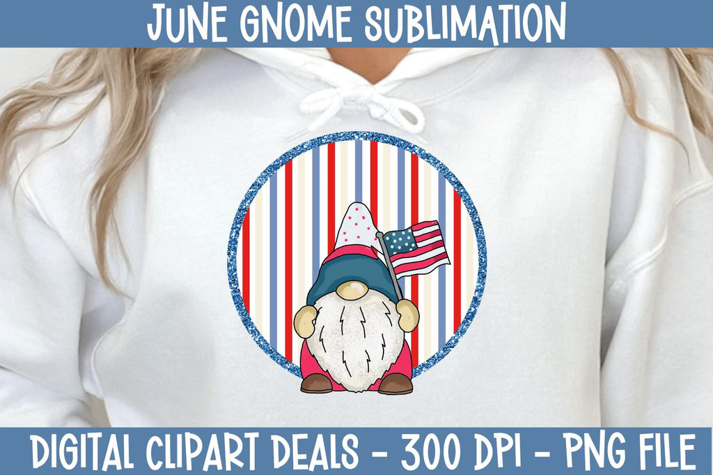 Month of June Gnome Sublimation Design - So Fontsy