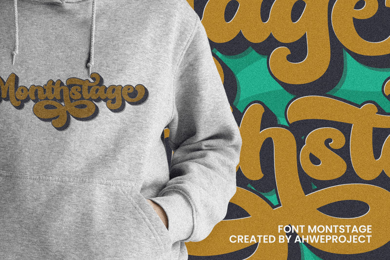 Monthstage - Vintage Retro Script Bold - So Fontsy