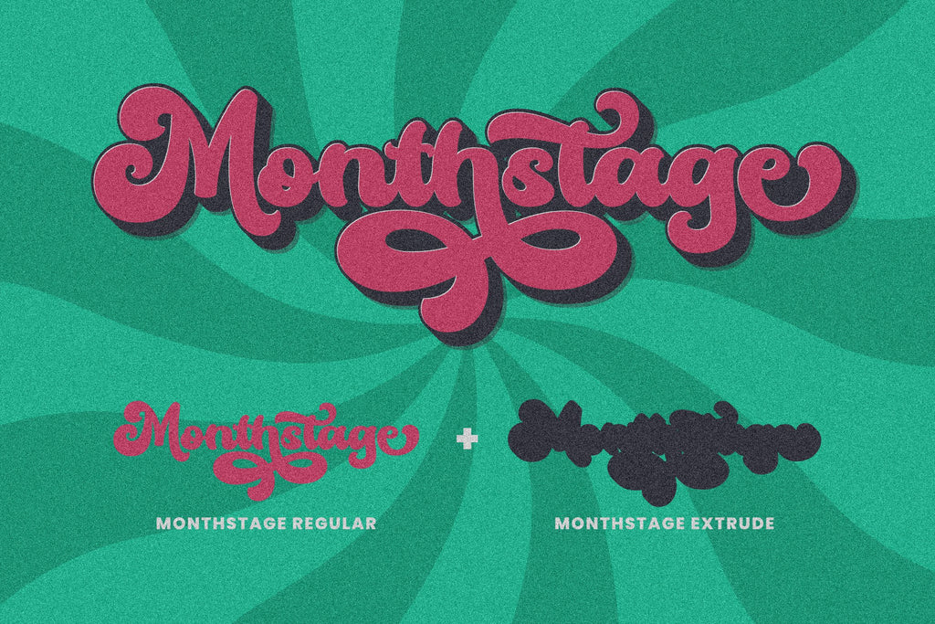 Monthstage - Vintage Retro Script Bold - So Fontsy