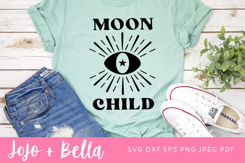 Moon Child SVG, Stay Wild Moon Child Svg, Groovy Moon Child Svg, Magical Moon Digital Files ...
