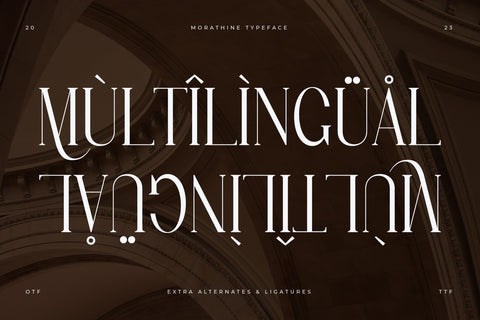 MORATHINE Typeface - So Fontsy